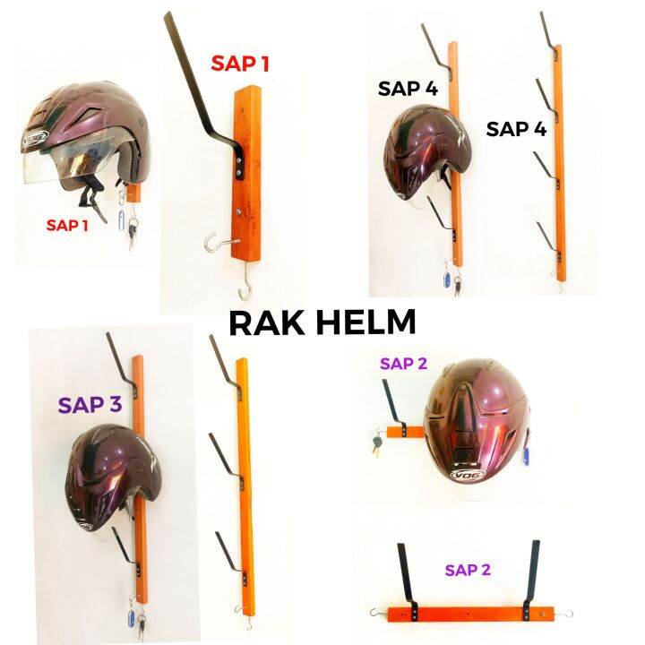 rak helm sap dinding | Lazada Indonesia