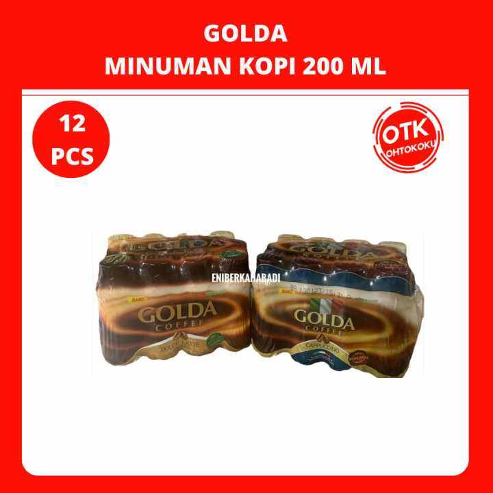 GOLDA MINUMAN KOPI 200ML BOTOL ISI 12PCS | Lazada Indonesia