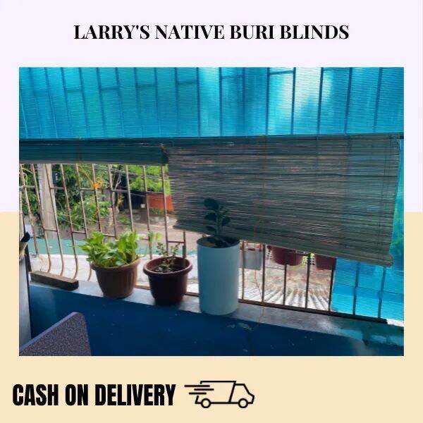 2 ½ft WIDTH 6ft LENGTH Native Buri Roll-up Blinds for indoor and ...