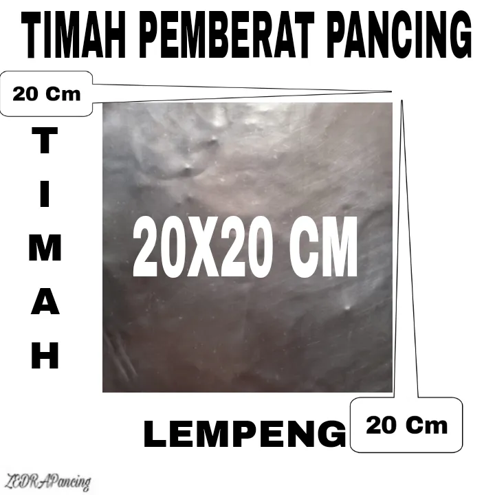 [ 1 LEMPENG ] TIMAH PEMBERAT PANCING / TIMAH DAUN / TIMAH LEMPENG ...
