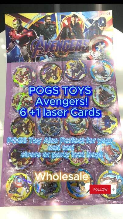 Wholesale 20Pack in 1 A Pogs With laser card Pad-Lootbag Filler | Lazada PH