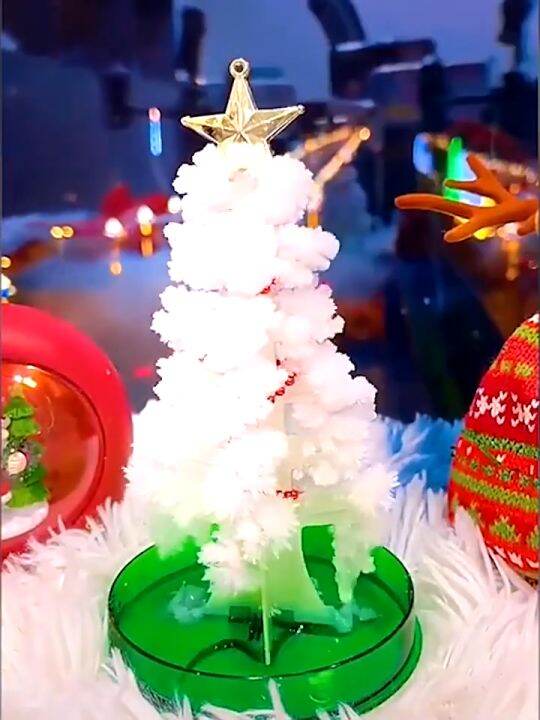 【Dargly】ต้นคริสต์มาส Magic Growing Christmas Tree 3ชิ้น/เซ็ต ของขวัญคริสต์มาส ของเล่นทาง ...