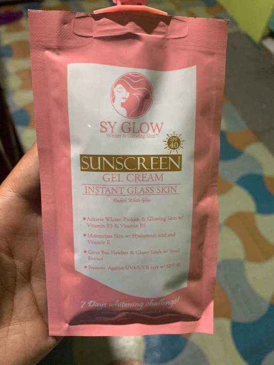 SY GLOW SUNSCREEN GEL CREAM (INSTANT WHITE) AUTHENTIC GUARANTEED | Lazada PH