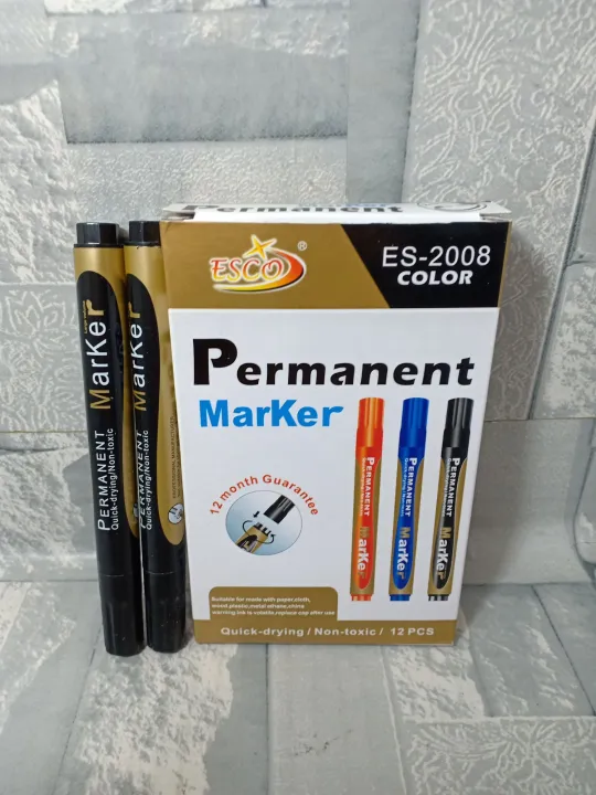 Spidol permanent Marker Warna Tinta Hitam | Lazada Indonesia