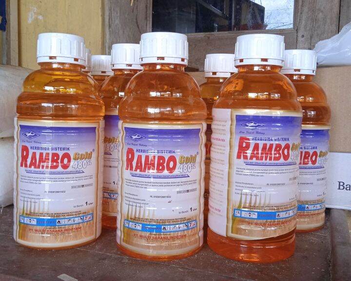 RAMBO GOLD 480 SL 1lITER (HERBISIDA) PEMBASMI RUMPUT SAMPE AKAR ...