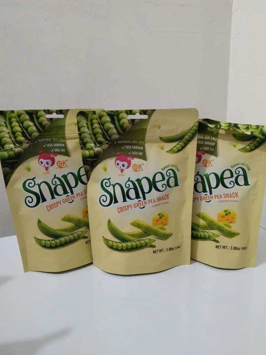 Snapea crispy green pea snacks buy 3 baked not fried | Lazada PH