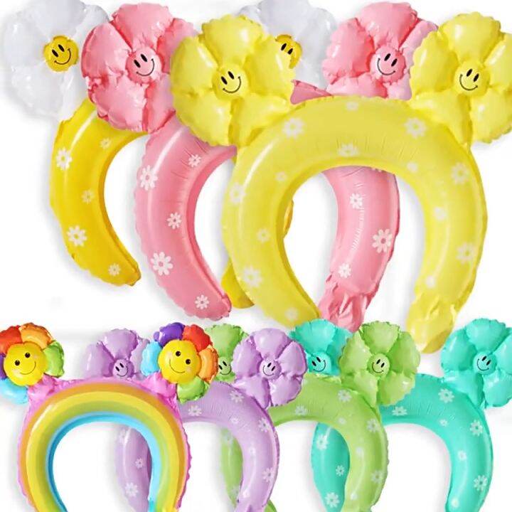 Balon Bando Bunga Pastel / Balon Foil Bando Daisy Macaron / Balon ...