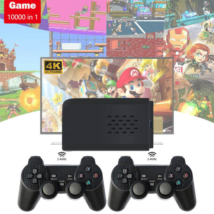 10000 HD 4K M8 Video Game Console Classic Double Gamepad Support ...