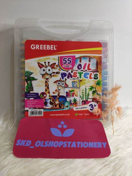 crayon oil pastel grebel 55 warna | Lazada Indonesia