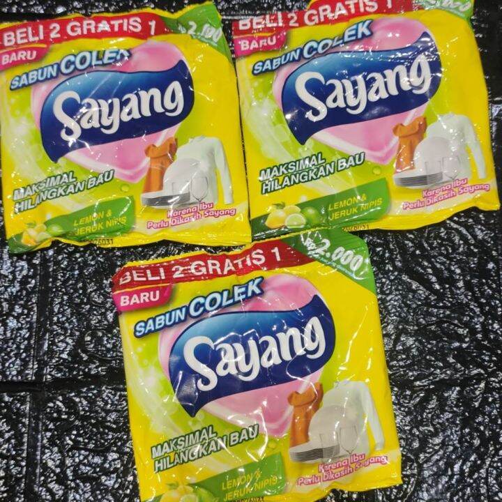 Sabun Colek Sayang 145g Beli 2 gratis 1 sabun cuci piring | Lazada ...