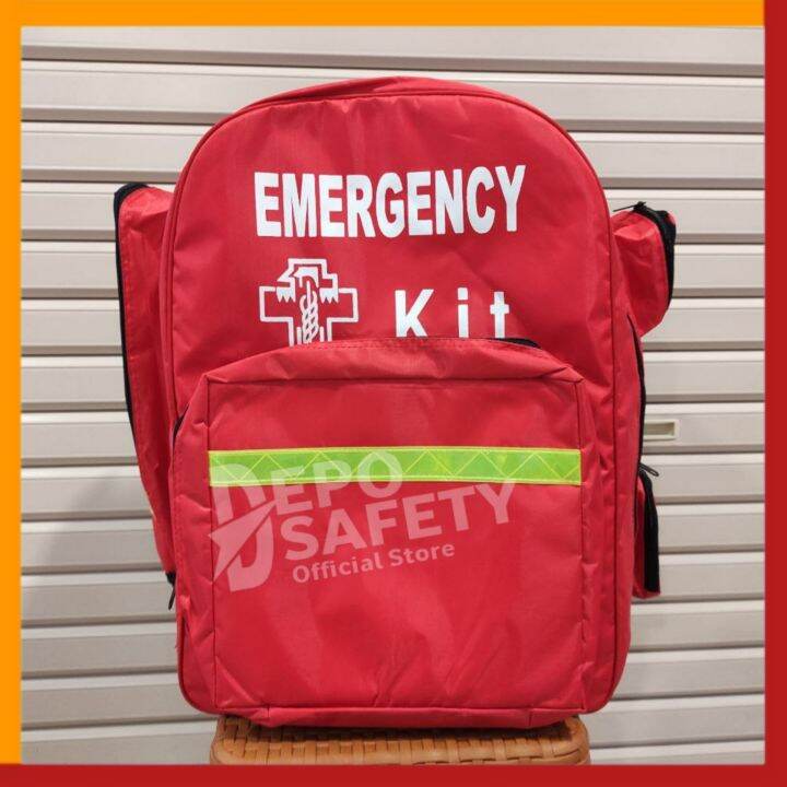 Tas P3K Emergency Kit Plus Isi Type A-B-C - Tas Ransel P3K Dengan Isi ...