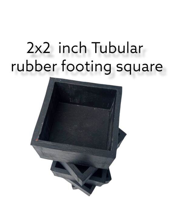 HEAVY DUTY 2X2 INCH TUBULAR RUBBER FOOTINGS sold per piece | Lazada PH