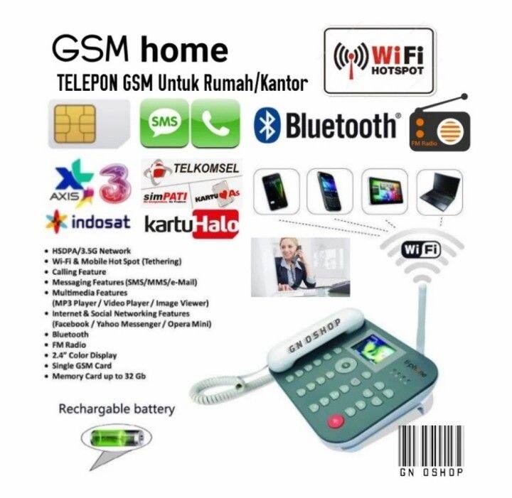 Telepon GSM Wifi Hotspot Untuk Rumah Kantor Pesawat Telp Telpon ...