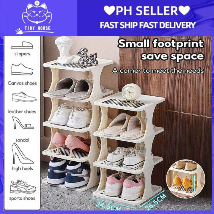 Tidy House Ins Style Stackable Shoe Rack Multi -layer Simple Shoe Box ...