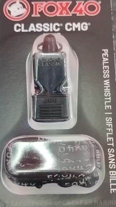 Whistle นกหวีด FOX 40 CMG Classic Eclipse+Lanyard115dB RD (แถมฟรี!! กระเป๋า Accessory) | Lazada ...