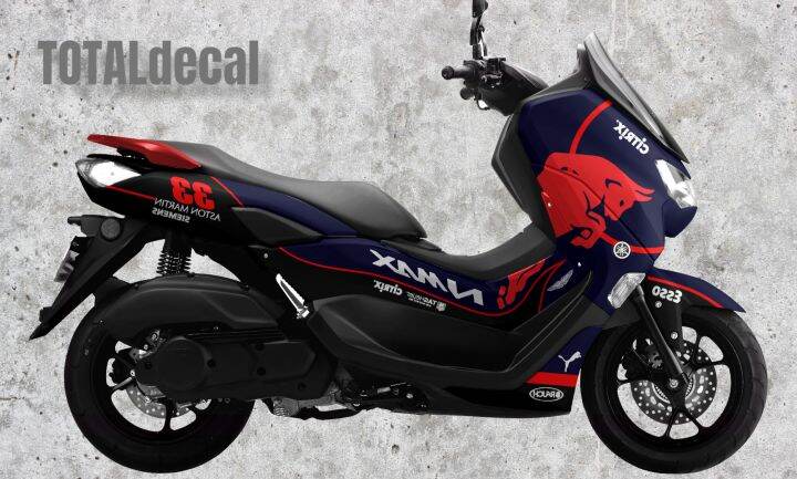 DECAL STIKER STICKER ALL NEW YAMAHA NMAX 155 RED BULL FULL BODY VARIASI ...