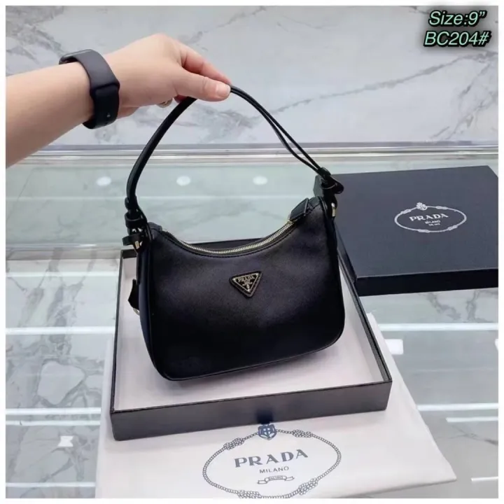 กระเป๋าผู้หญิงกระเป๋าถือ PRADA งาน mirror ขนาด 9 นิ้วสินค้ามีพร้อมกล่อง ...
