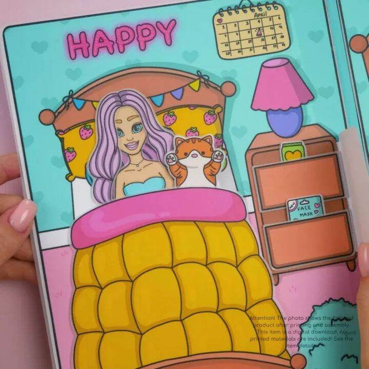 paper doll house busy activity book | Lazada