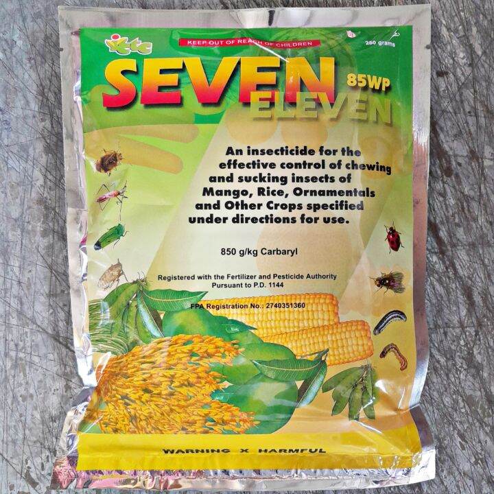 SEVEN ELEVEN 85WP (250 GRAMS) CARBARYL INSECTICIDE by ICTC | Lazada PH