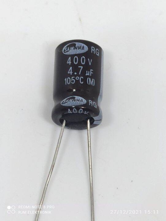 10 pcs elco 4.7uf 400v original samwha | Lazada Indonesia