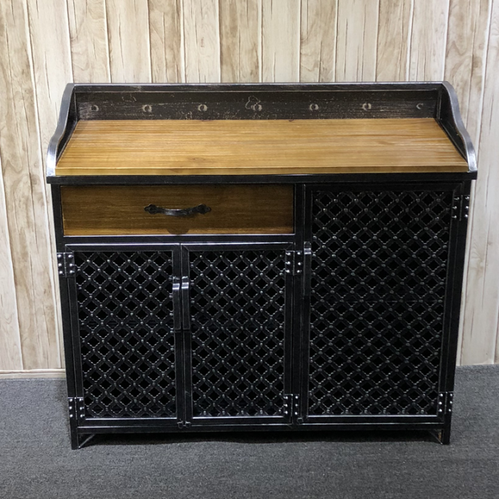 Loft Iron Sideboard Modern Minimalist Commercial Stone Plate Tea Table ...