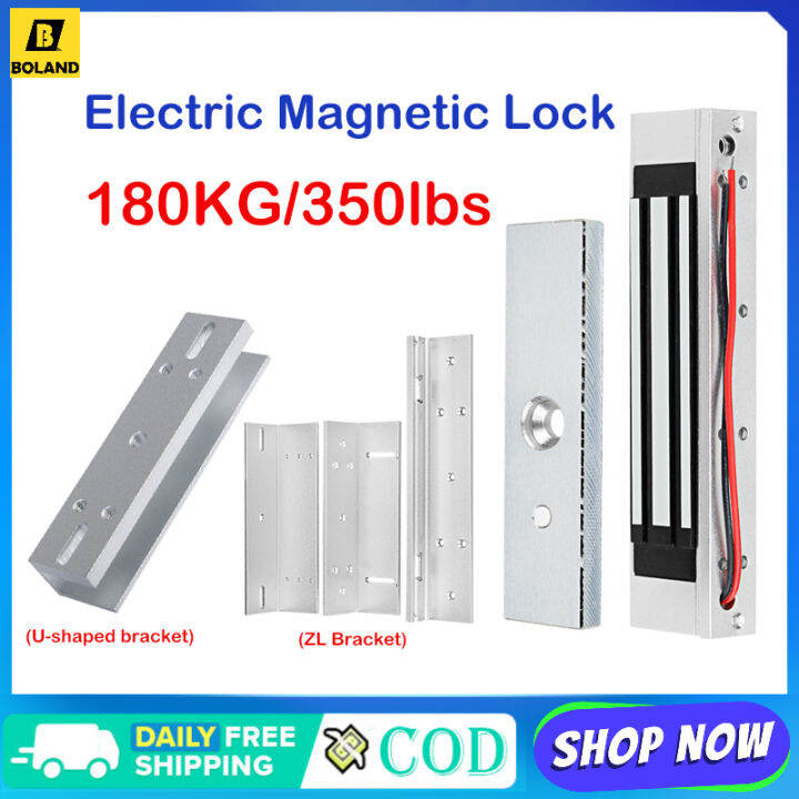 Boland Waterproof Magnet Lock 180KG/350lbs Electric Magnetic Lock DC ...