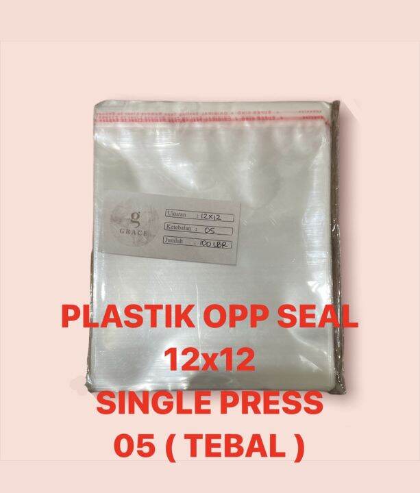 12x12 05 | PLASTIK OPP SEAL 12x12 05 100 LEMBAR TEBAL | Lazada Indonesia