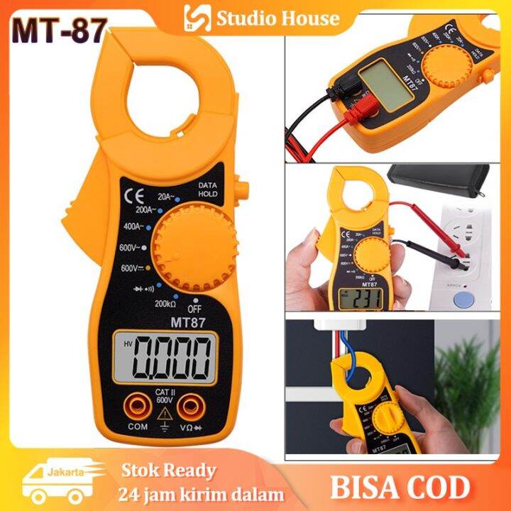 Tang Amper Digital MT87 / Ampere Meter Digital Clamp Meter Tang Ampere Multimeter MT-87 Kabel ...