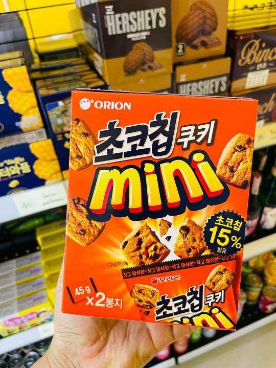 🇰🇷 Orion Choco Chip Mini Cookies 🍪 คุกกี้ช็อกโกแลตชิป ตราโอริอน ...