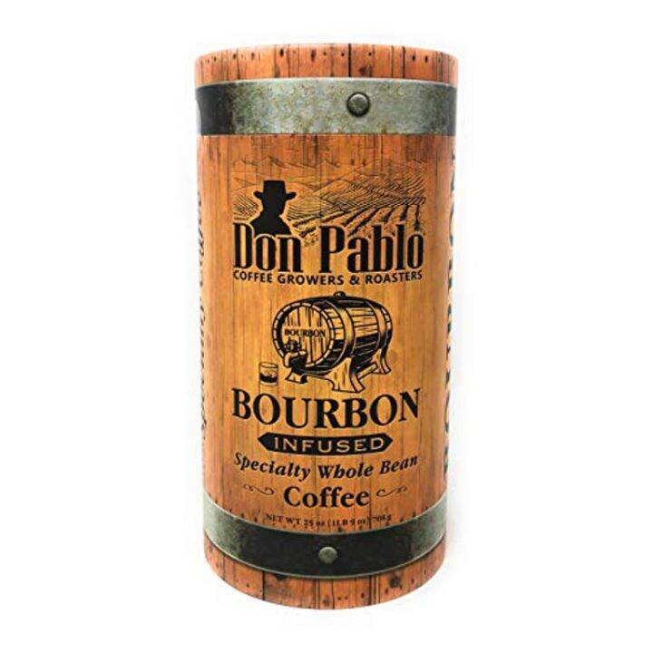 Don Pablo Bourbon Infused Specialty Coffee - Whole Bean Coffee -25 ...