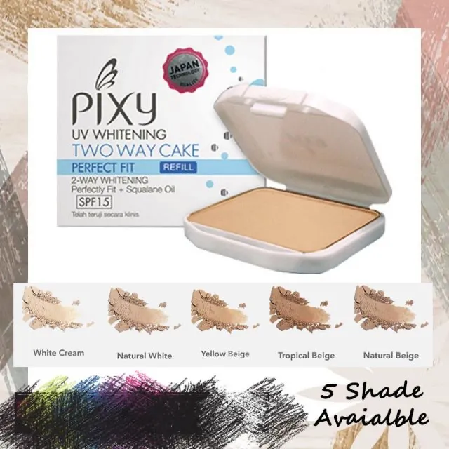 [Pixy UV Whitening Two Way Cake 12.2Refill [5 Shade Available] | Lazada