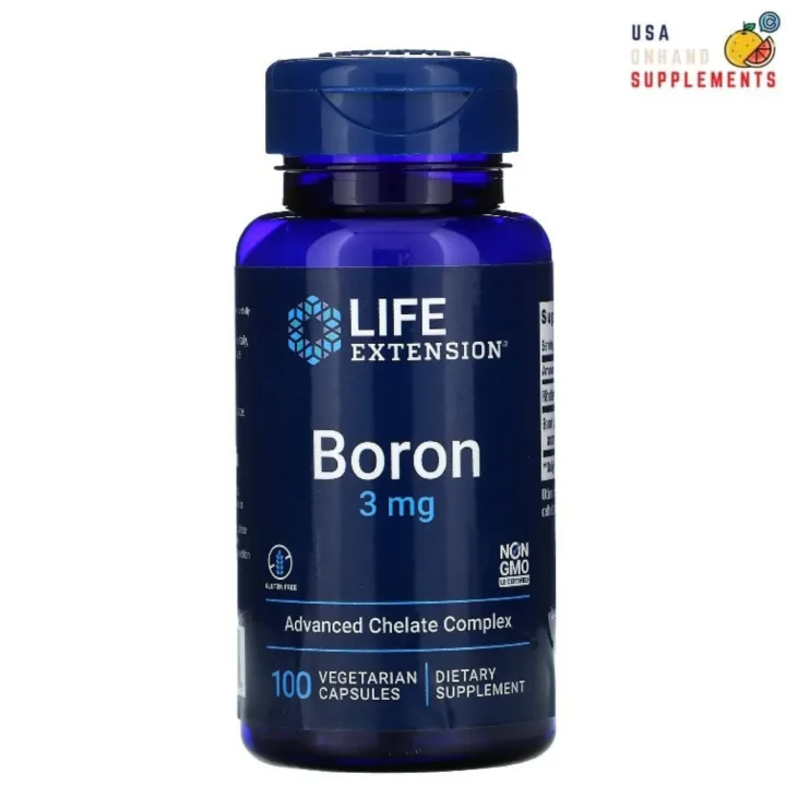 Life Extension, Boron, 3 mg, 100 Vegetarian Capsules | Lazada PH