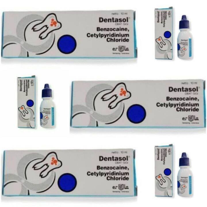 Dentasol Drop Obat Sakit Gigi , Peradangan dan sariawan 10 ml | Lazada ...