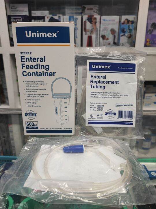 Enteral Feeding Container 600cc, Enteral Replacement Tubing 95cm For ...