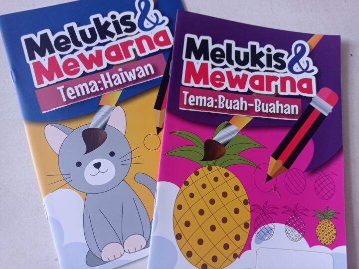 Buku Melukis & Mewarna Bertema | Lazada