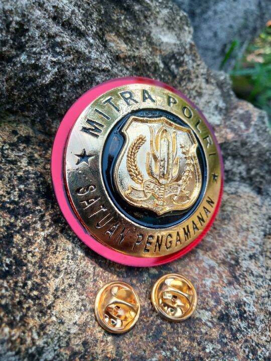 pin mitra polri security satpam polos | Lazada Indonesia