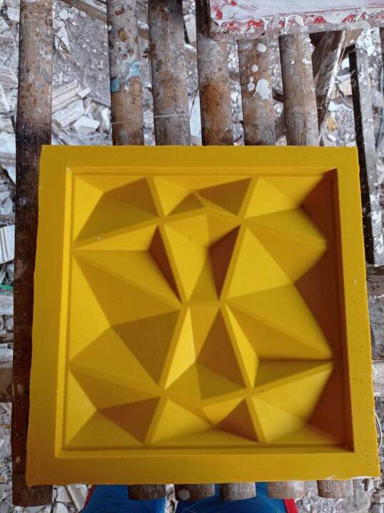 Cetakan panel dinding cor/gypsum 30x30 cm | Lazada Indonesia