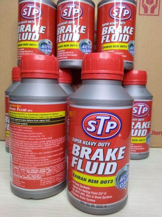 Minyak Rem STP DOT3 300ml Red NETRAL. Cairan rem DOT3 300ml With Activ Gard Super Heavy duty ...