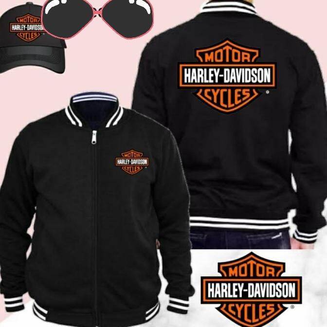 jaket varsity Harley Davidson legendary | Lazada Indonesia