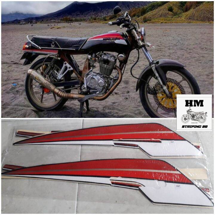 STIKER STRIPING LIS BODY HONDA GL PRO TAHUN 1990 1991 | Lazada Indonesia