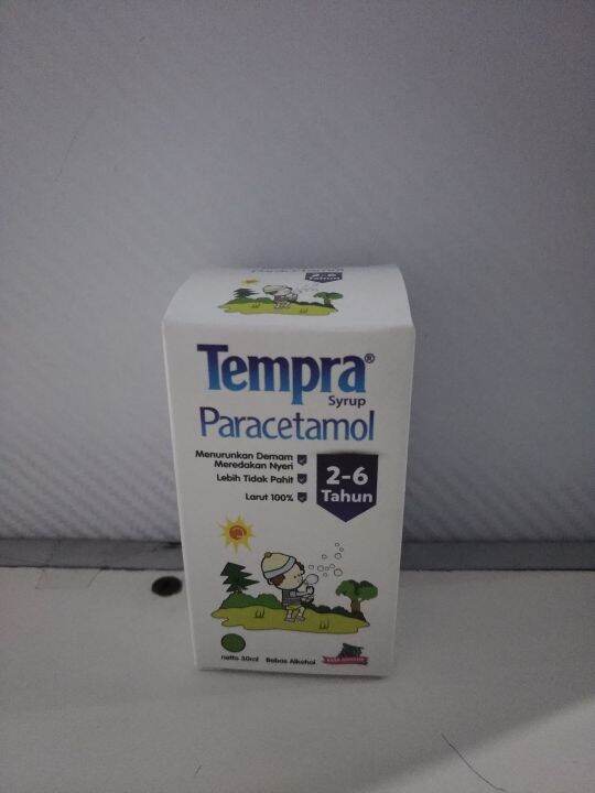 tempra sirup syrup 30 ml rasa anggur paracetamol obat demam turun panas ...