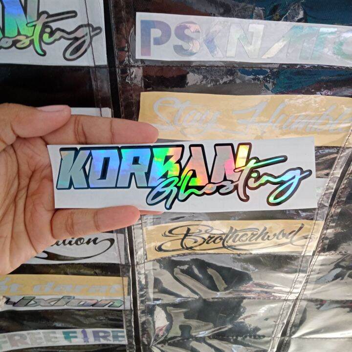 sticker motor Korban ghosting stiker motor mobil helm | Lazada Indonesia