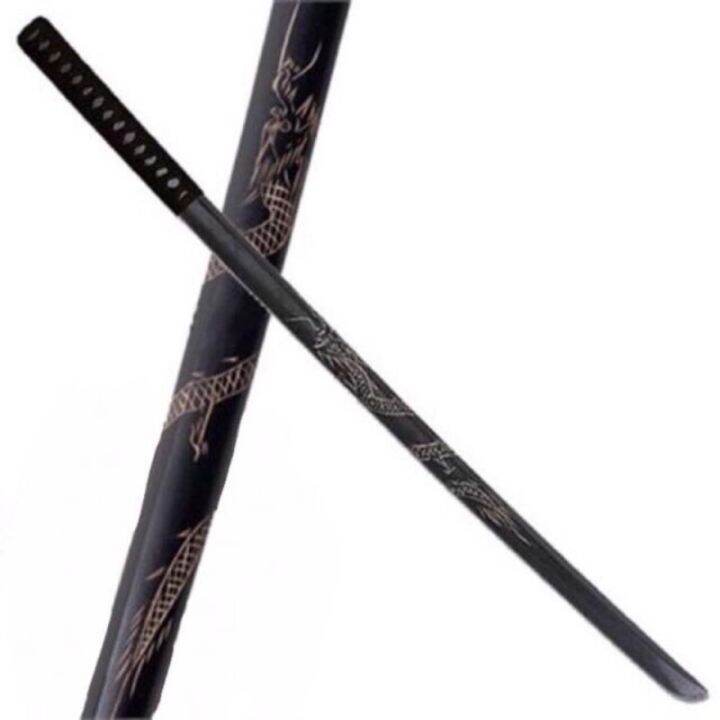 READY STOK Wooden Kendo Dragon Engraved Anime Cosplay Display Set Home ...