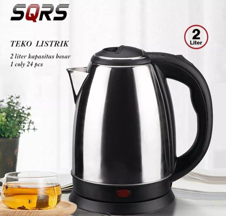 Termos Teko Listrik Kettle Pemanas Air Panas Stainless 2 Liter | Lazada ...