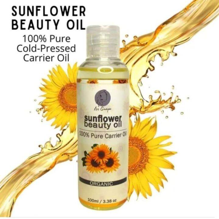 PREMIUM ORGANIC SUNFLOWER OIL 100% COLD-PRESSED CARRIER OIL by CUTIS ...
