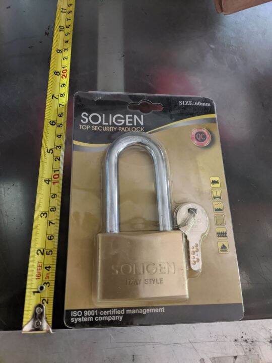 Gembok motor anti maling 100% Soligen Original full kuningan 60mm ...