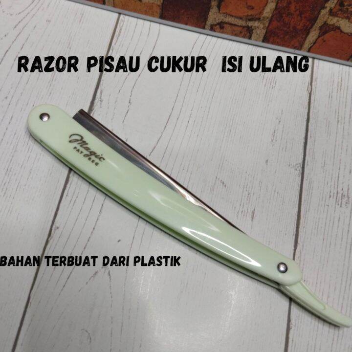 Razor Pisau Cukur Isi Ulang Gagang Silet Kerikan Shaving Barber Tempat Silet Plastik | Lazada ...