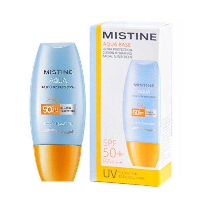 Mistine Aqua Base Ultra Protection Matte&Light Facial Sunscreen SPF50 PA++++(40ml.) | Lazada.co.th