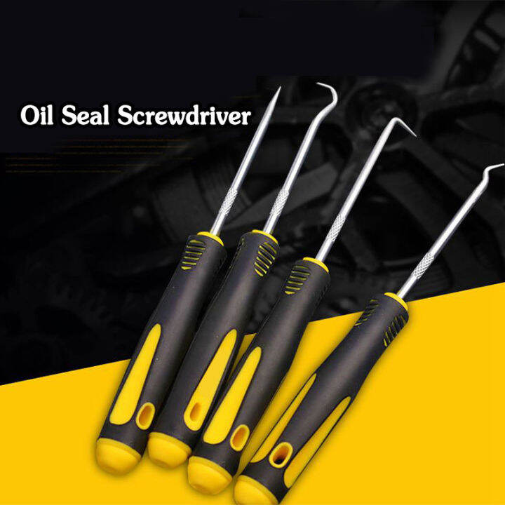 4PCS Oil Seal Screwdriver Oil Seal Remover Car Remover Tool O Ring Oil ...