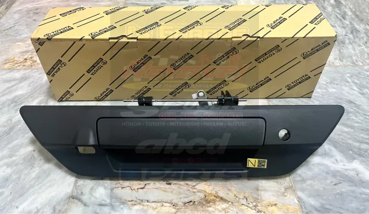 Genuine Toyota Hilux 2016-present Black tailgate handle with provision ...